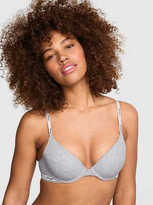 Pink Wear Everywhere™ Push-up Bra Grey