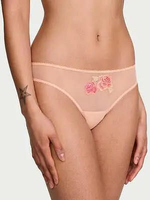 Victoria's Secret Love Cloud Adjustable String Bikini Panty - Beige