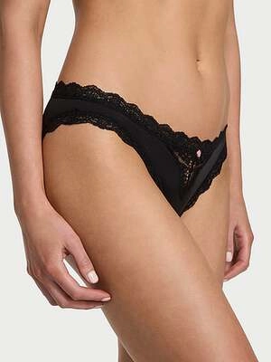 Victoria's Secret Love Cloud Adjustable String Bikini Panty - Black