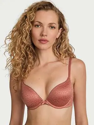 Victoria's Secret Body Victoria Lace Racerback Push-up Bra - Brown