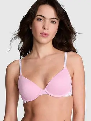 Pink Wear Everywhere Lightly Lined Full Coverage T-shirt Bra Gold