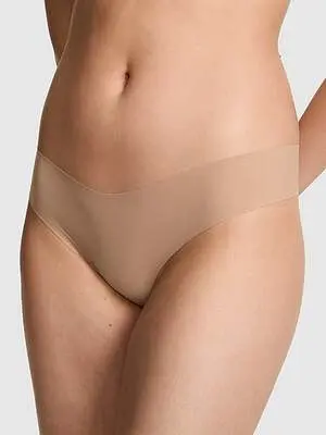 Pink No-show Thong Panty - Beige