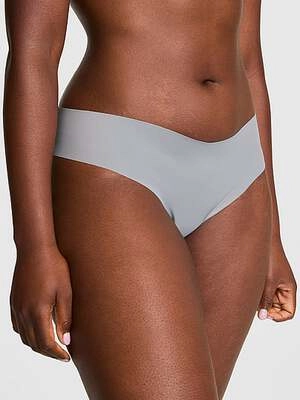 Pink No-show Thong Panty - Grey