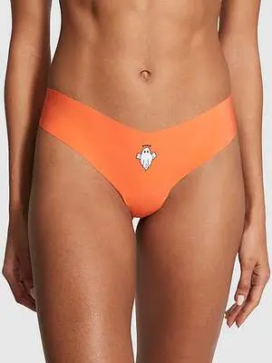 Pink No-show Thong Panty Orange