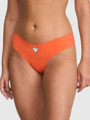 Pink No-show Thong Panty - Orange
