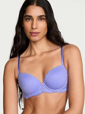 Victoria's Secret Dream Angels Lace Lightly Lined Demi Bra - Blue