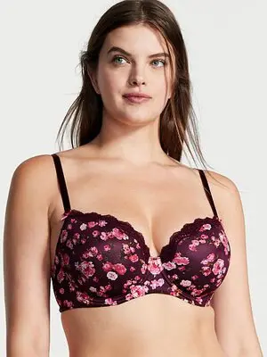 Victoria's Secret Dream Angels Lace Lightly Lined Racerback Demi Bra Floral