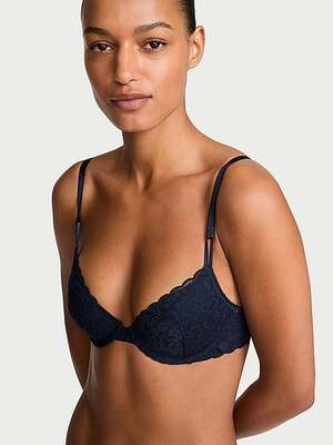 Victoria's Secret Sexy Tee Smooth Lightly Lined Demi Bra Blue