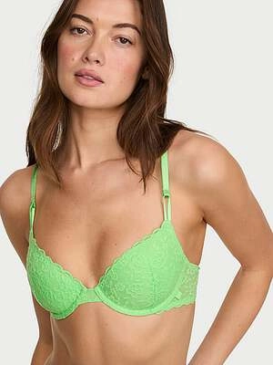 Victoria's Secret Sexy Tee Lacie Lightly Lined Demi Bra Green