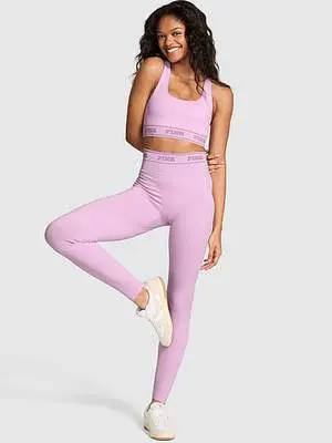 Pink Seamless Classic Leggings Purple