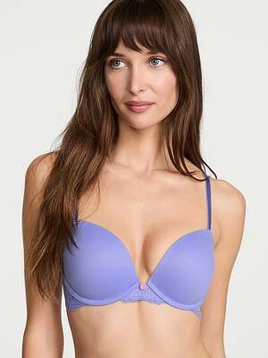 Victoria's Secret Dream Angels Lace Push-up Bra - Blue