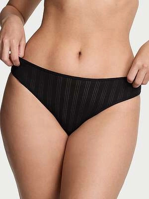 Victoria's Secret Stretch Cotton Bikini Panty - Black