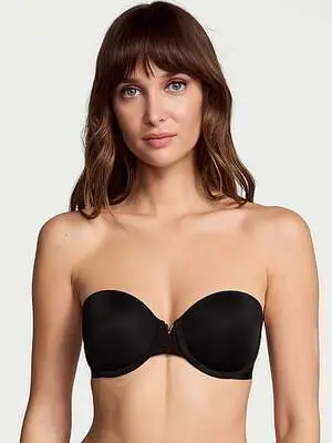 Victoria's Secret Bare Illusions Smooth Uplift Strapless Bra - Black