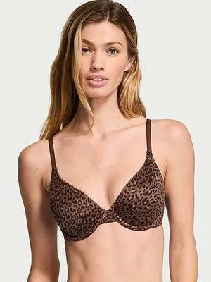 Victoria's Secret Body Victoria Smooth Lightly Lined Front-close Full-coverage Bra - Print