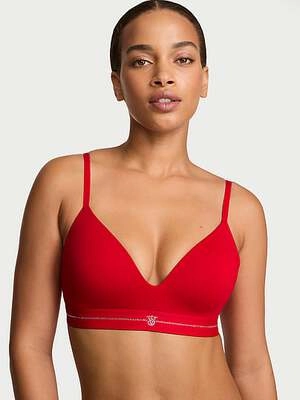 Victoria's Secret The T-shirt Smooth Lightly Lined Wireless Bra - Red