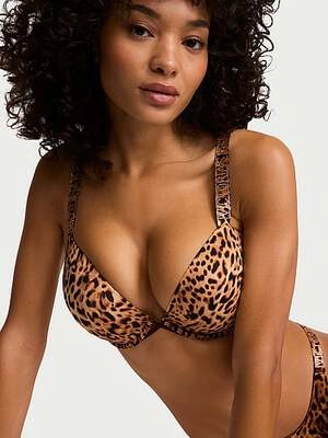 Victoria's Secret Very Sexy Logo Shine Strap Push-up Bra - Print