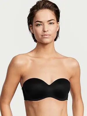 Victoria's Secret Bare Lightly Lined Smooth Strapless Bra - Black