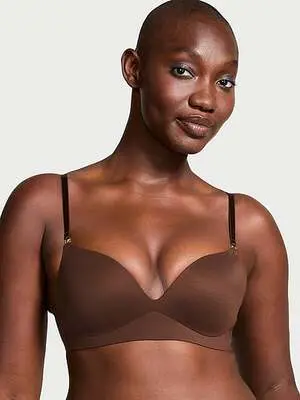 Victoria's Secret Love Cloud Smooth Wireless Push-up Plunge Bra Brown