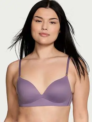 Victoria's Secret Love Cloud Smooth Wireless Push-up Plunge Bra Purple