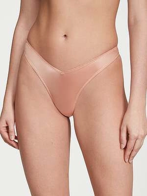 Victoria's Secret Very Sexy Rose Lace High-leg Thong Panty - Beige