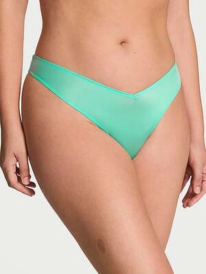 Victoria's Secret Very Sexy Smooth Strappy-back High-leg Thong Panty - Blue