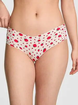 Pink No-show Hiphugger Panty Floral