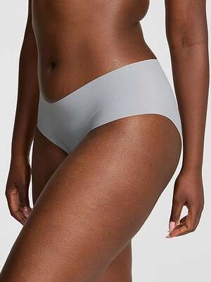 Pink No-show Cotton Hiphugger Panty Grey