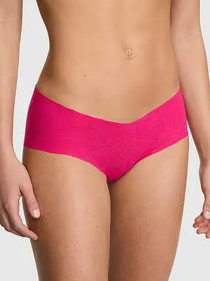 Pink No-show Hiphugger Panty Pink
