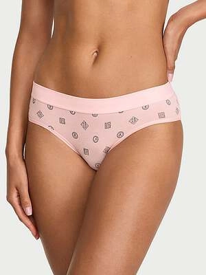 Victoria's Secret Cotton Exploded Logo Hiphugger Panty - Print