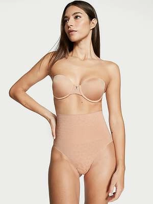 Victoria's Secret High-waist Seamless Brief Panty - Beige