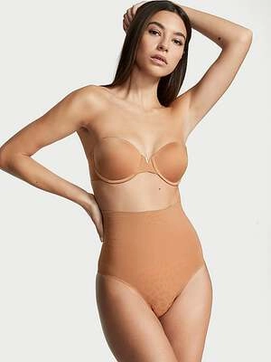 Victoria's Secret High-waist Seamless Brief Panty - Beige