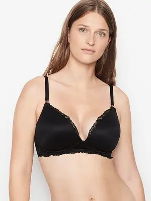 Victoria's Secret Body Victoria Lace Wing Wireless Nursing Bra - Black