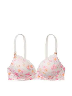 Victoria's Secret Body By Victoria Lace Wing Wireless Nursing Bra Floral