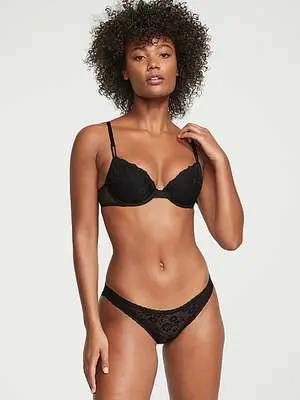 Victoria's Secret The Lacie Lace Bikini Panty - Black