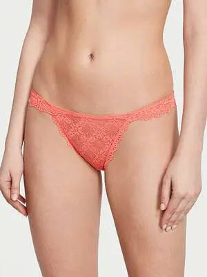 Victoria's Secret The Lacie Lace Bikini Panty Orange