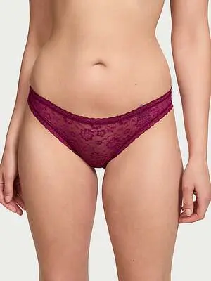 Victoria's Secret The Lacie Lace Bikini Panty Pink