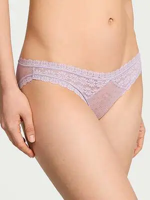Victoria's Secret The Lacie Lace Bikini Panty Purple