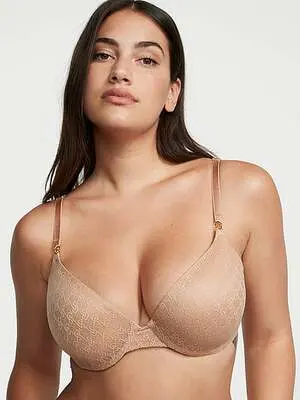 Victoria's Secret Very Sexy Icon By Push-up Demi Bra Beige