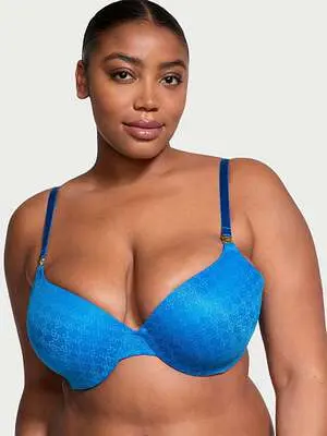 Victoria's Secret Very Sexy Icon By Push-up Demi Bra Blue