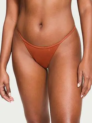 Victoria's Secret Stretch Cotton V-string Panty Brown