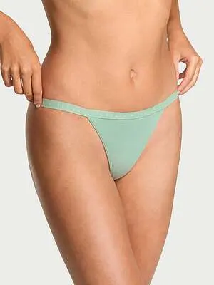 Victoria's Secret Stretch Cotton V-string Panty - Green