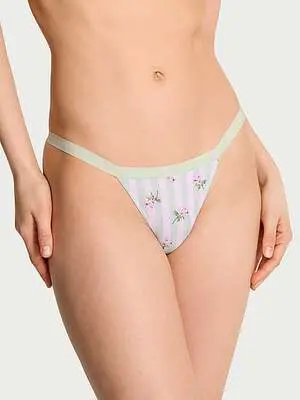 Victoria's Secret Stretch Cotton V-string Panty - Print