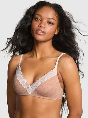 Pink Wear Everywhere Lightly Lined Wireless Bra - Beige