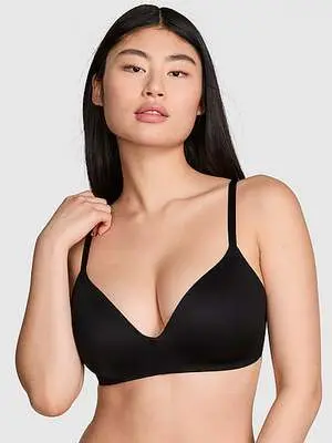 Pink Wear Everywhere Lightly Lined Wireless Bra Black