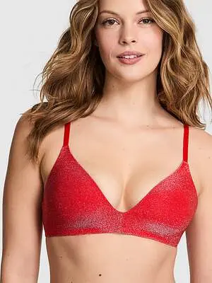 Pink Wear Everywhere Lightly Lined Wireless Bra Red