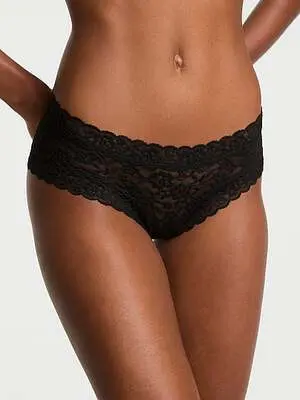 Victoria's Secret The Lacie Lace Strappy-back Cheeky Panty - Black