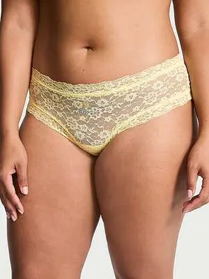 Victoria's Secret The Lacie Lace Cheeky Panty - Yellow