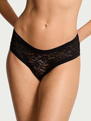 Victoria's Secret No-show Cheeky Panty - Black