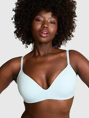 Pink Wear Everywhere Push-up Wireless Bra - Blue