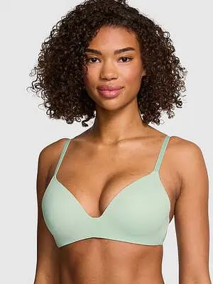 Pink Wear Everywhere Push-up Wireless Bra - Green
